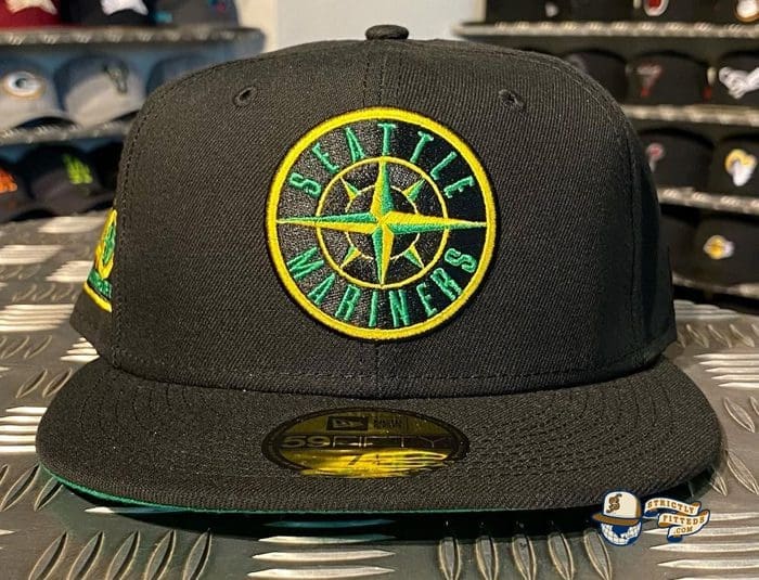 Seattle Mariners Custom Side Patch 59Fifty Fitted Hat Collection by MLB ...