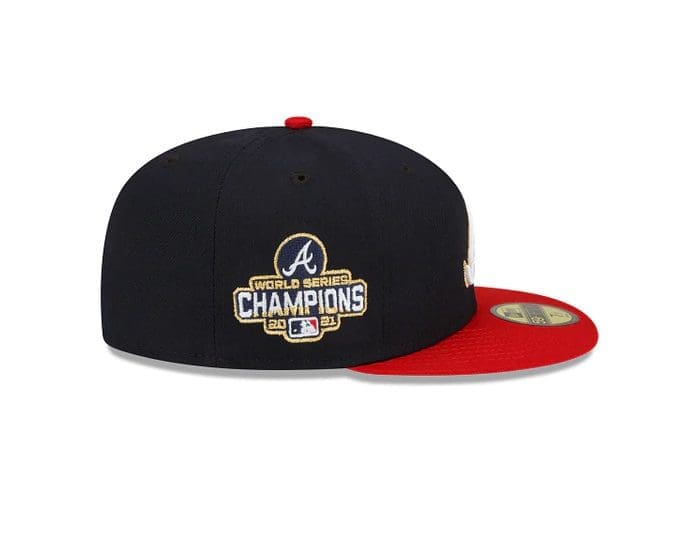 Atlanta Braves Gold 2021 World Series Championship 59Fifty Fitted Hat ...