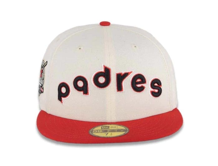 San Diego Padres 40th Anniversary Cream Red 59Fifty Fitted Hat by MLB x ...