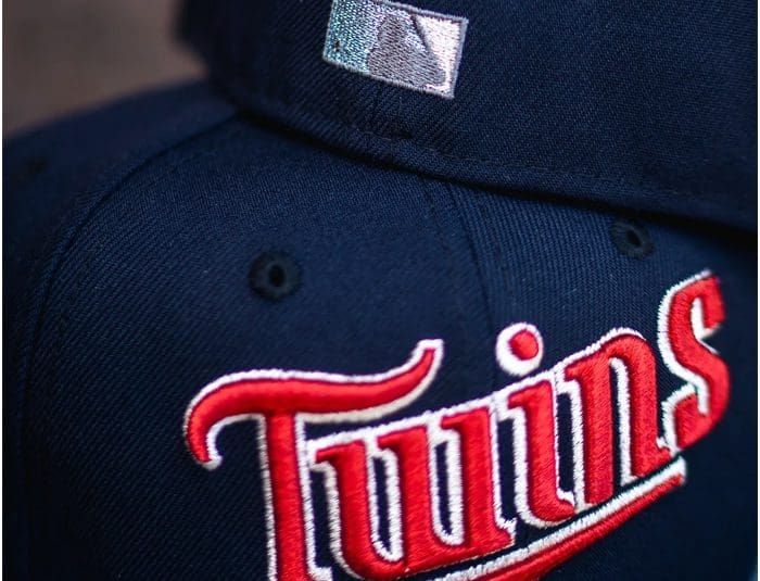 Minnesota Twins 60th Anniversary Navy Cement 59Fifty Fitted Hat by MLB ...