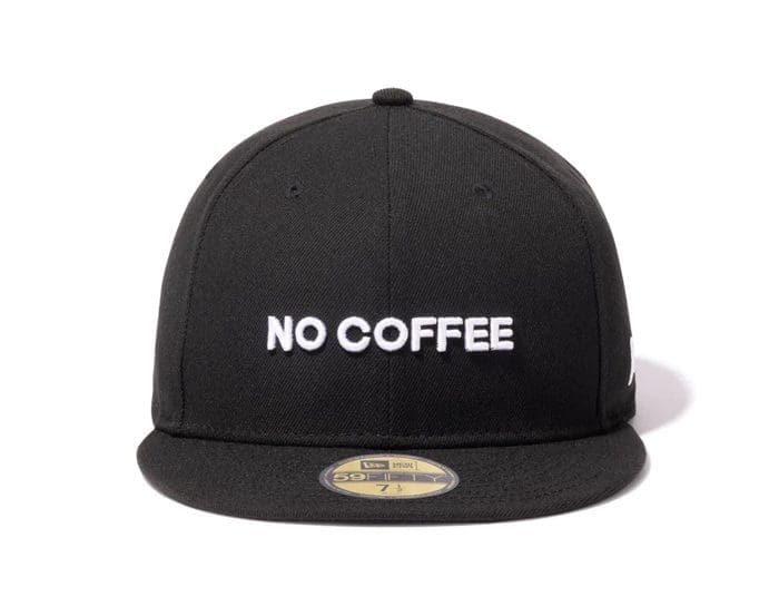 No Coffee Black 59Fifty Fitted Hat by No Coffee x New Era | Strictly ...