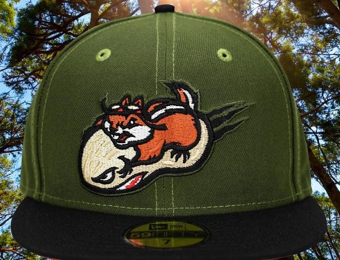 Peanut Squadron Olive Black 59fifty Fitted Hat by Noble North x New Era ...