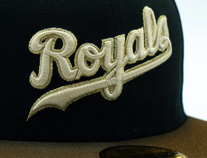 Kansas City Royals Jackie Robinson 50th Anniversary Black Brown 59Fifty ...