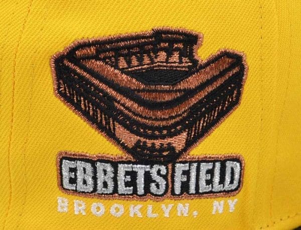 Brooklyn Dodgers Ebbets Field Canary Yellow Black 59Fifty Fitted Hat by ...