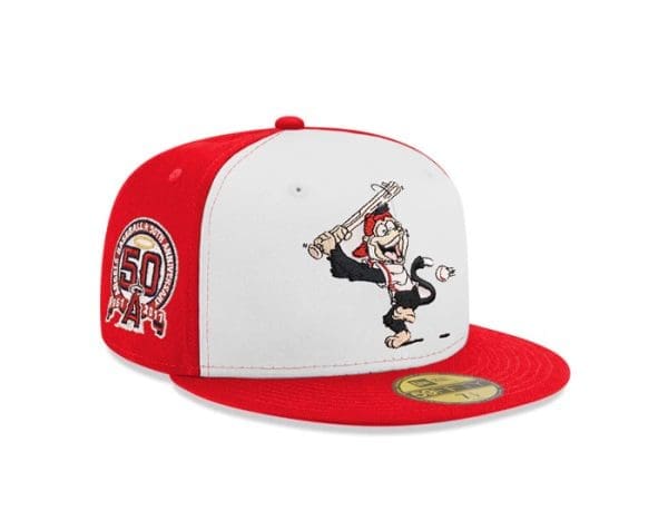 Los Angeles Angels Rally Monkey 50th Anniversary 59Fifty Fitted Hat by ...