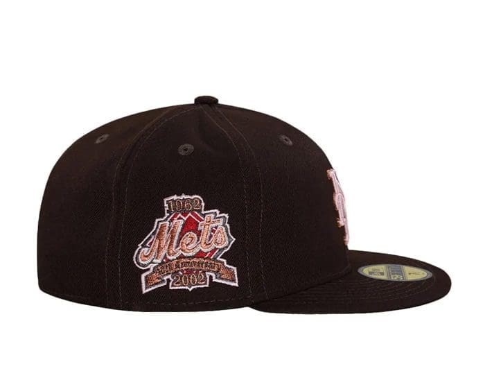 New York Mets 40th Anniversary Burnt Copper Pink 59Fifty Fitted Hat by ...