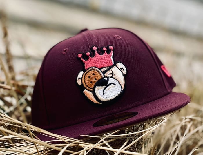 Berlin Bear Black And Burgundy 59Fifty Fitted Hat by JustFitteds x New ...