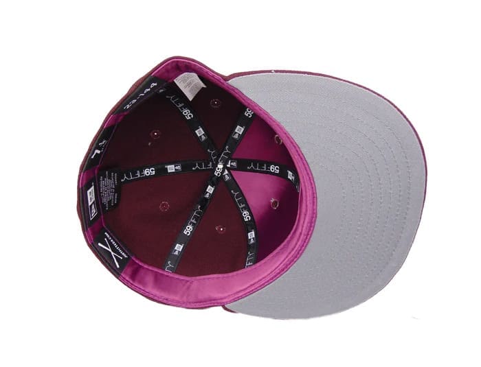 Crossed Bats Logo Maroon 3M 59Fifty Fitted Hat by JustFitteds x New Era ...