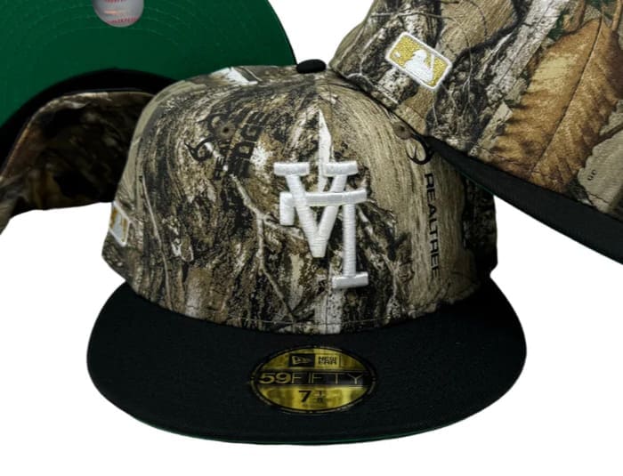 Los Angeles Dodgers Batterman Upside Down Realtree Black 59Fifty Fitted ...