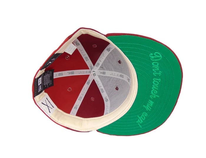 Crossed Bats Logo DTMC Shades Of Red 59Fifty Fitted Hat by JustFitteds ...