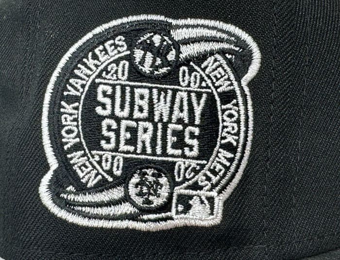 New York Yankees Vs Mets Subway Series Black And White 59Fifty Fitted ...