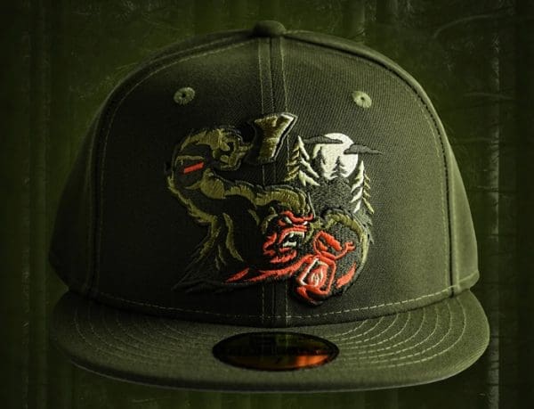 Sasquatch Olive 59Fifty Fitted Hat by Noble North x New Era | Strictly ...