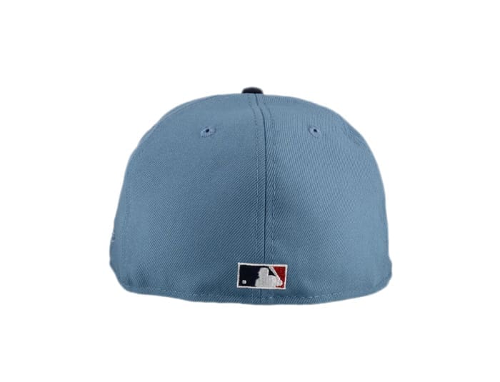 Anaheim Angels Halo 40th Anny Blue Navy Metallic 59Fifty Fitted Hat by ...