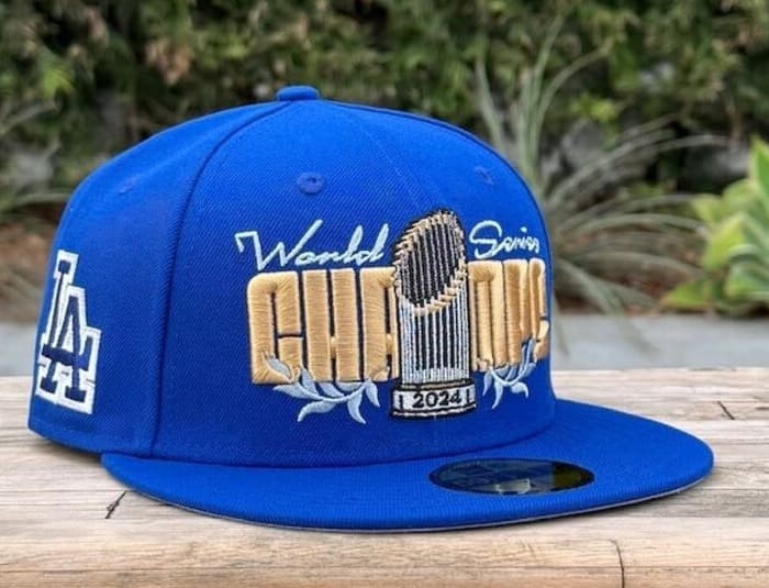 Los Angeles Dodgers 2024 WS Champions Parade Royal 59Fifty Fitted Hat ...