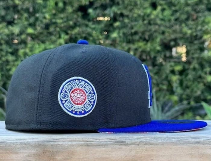 Los Angeles Dodgers Black Royal Aztec Calander Sarape 59Fifty Fitted ...
